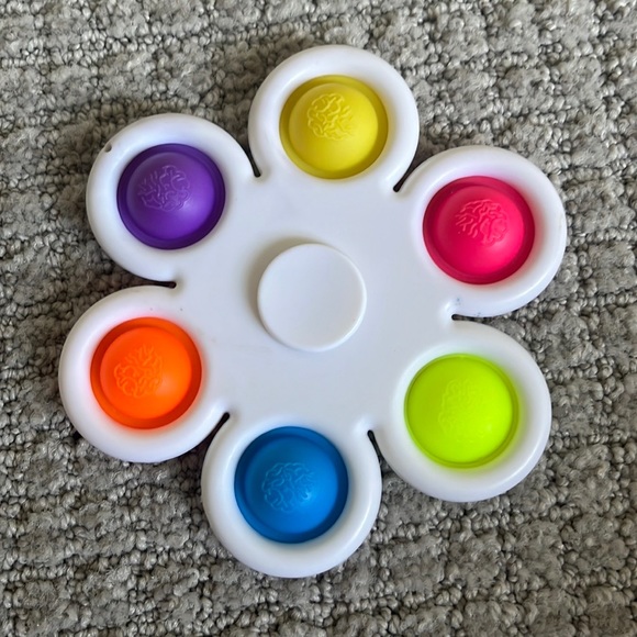 Other | Spinable Rainbow Colored Fidget Spinner | Poshmark